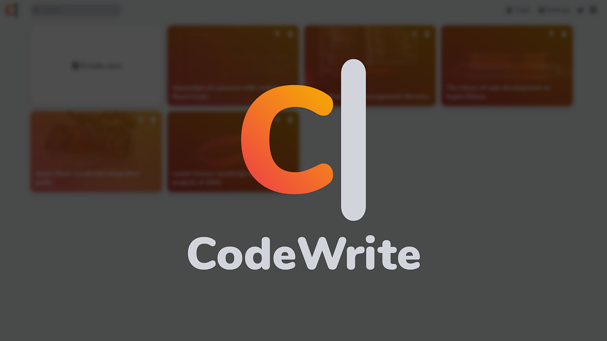 Announcing CodeWrite — the best code-blogging tool! | by Arek Nawo | Medium