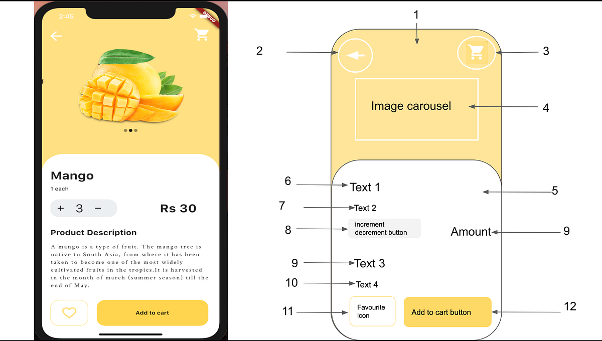 Flutter UI implementation of Fruit App | by Bindu Khadka | Analytics Vidhya | Medium