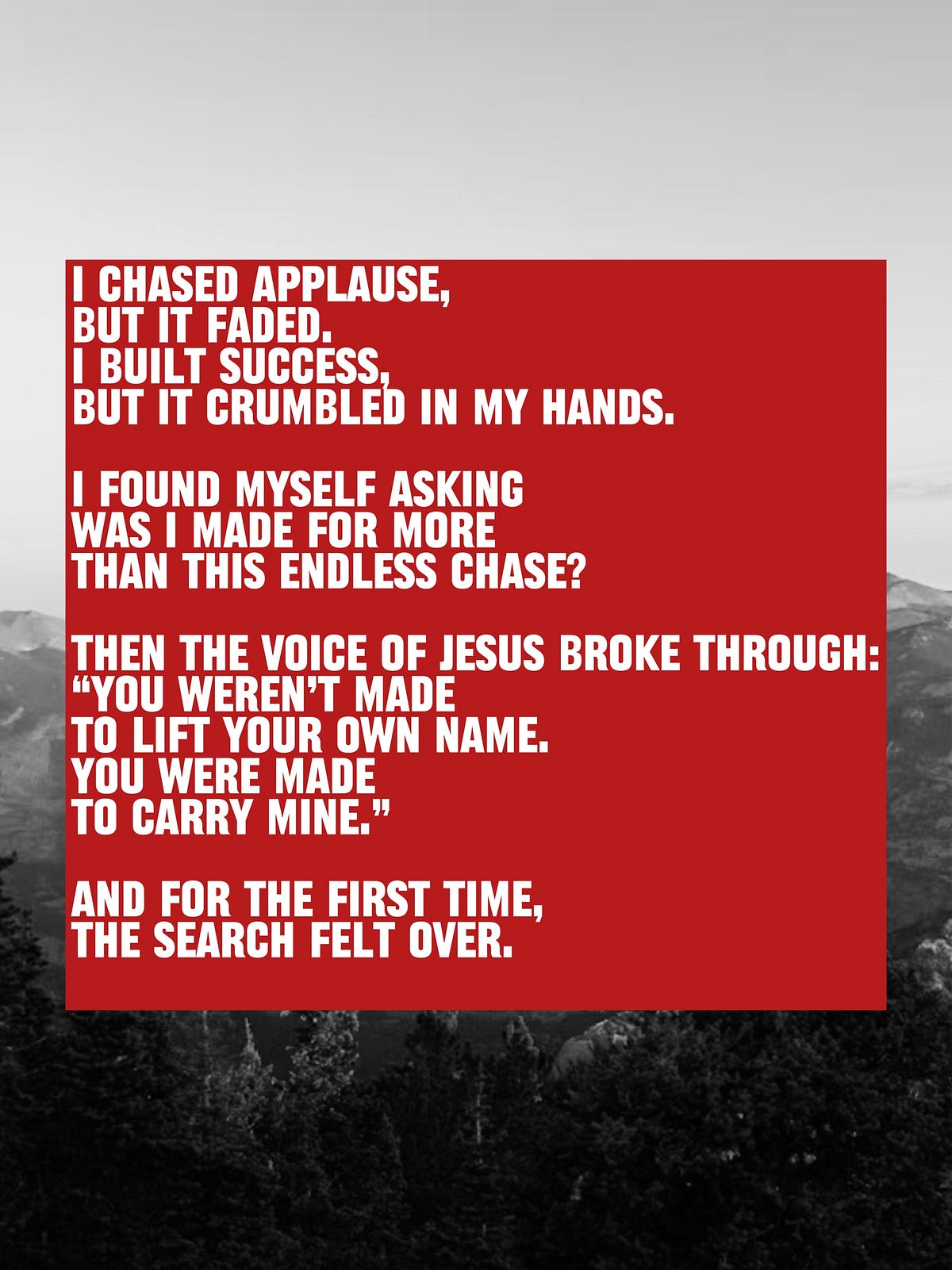 Chasing Applause VS. Making God’s Name Known | by CHAD NATHAN ...