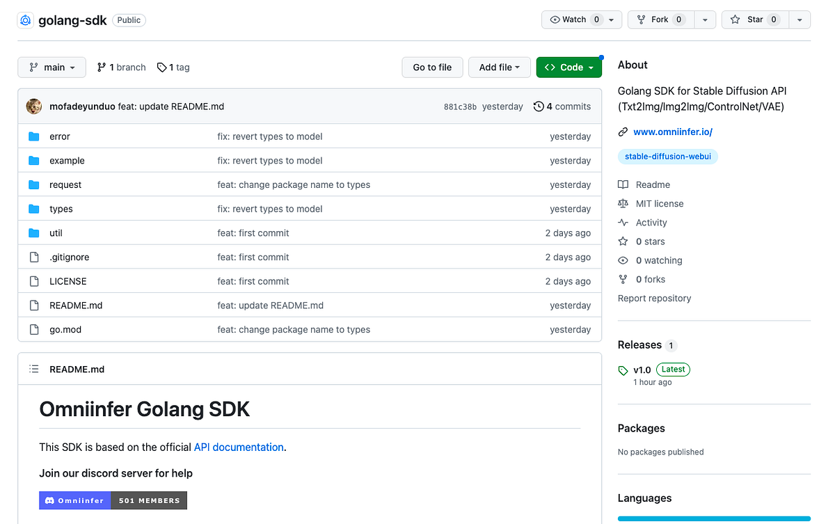 Level Up Your Development: Try Out Our New Js & Golang SDKs for the Omniinfer Stable Diffusion ...