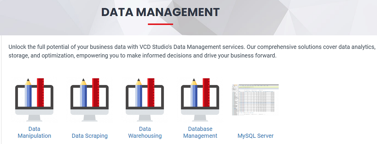 Data Management - VCD Studio - Medium