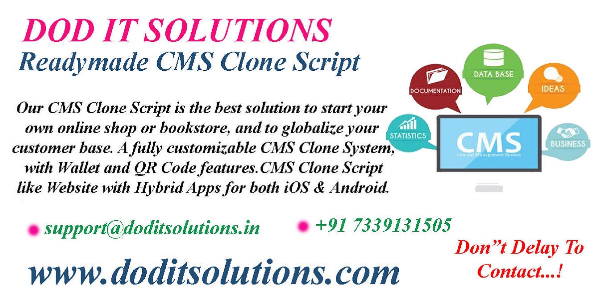Best Readymade CMS Clone System — DOD IT SOLUTIONS | by Dodscriptstore ...