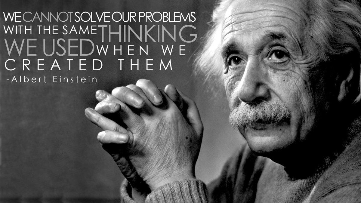 “Why? What? How?” framework. “We cannot solve our problems with the ...