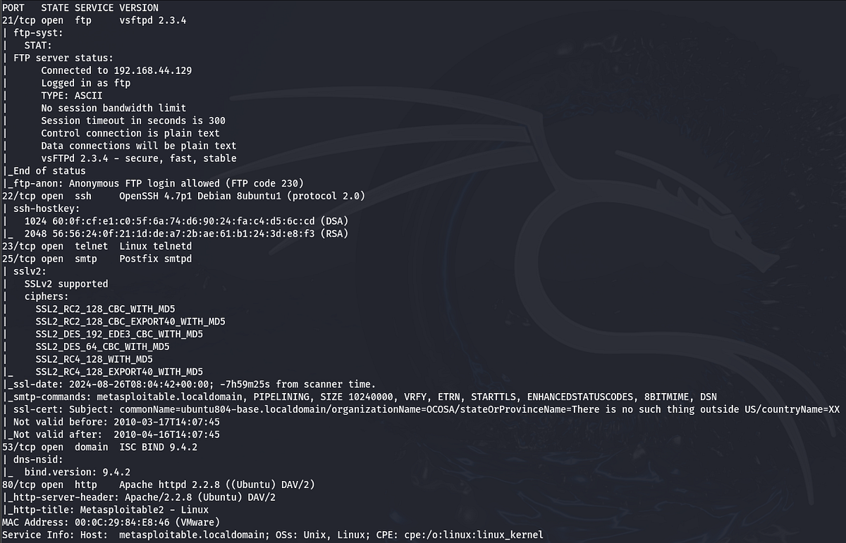Uncovering Vulnerabilities in Metasploitable | by Kidd | Medium
