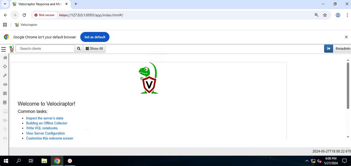 Deploying and Inspecting Client Machines in Velociraptor for Endpoint ...