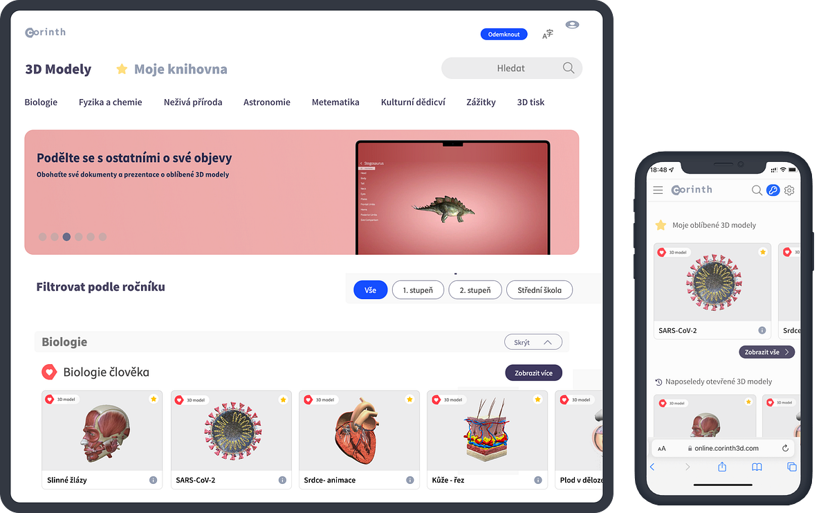 Improvement of Corinth App — UX/UI Case study | by Denisa Keblova | Medium