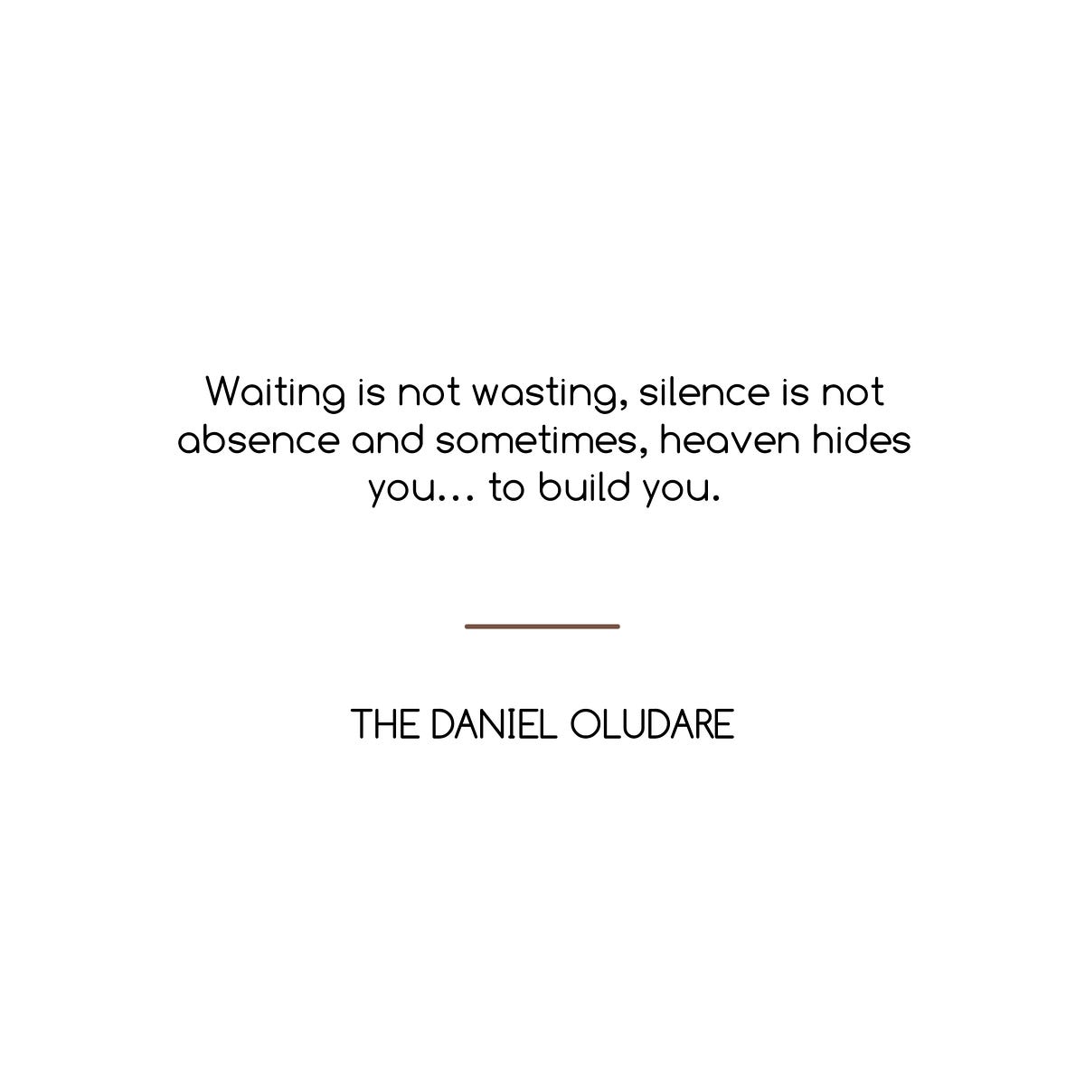 There’s Purpose in the Pause. Sometimes, despite the stories of how… | by The Daniel Oludare ...