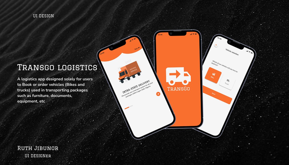 UI screen of a logistics app - Introvertedenaid - Medium