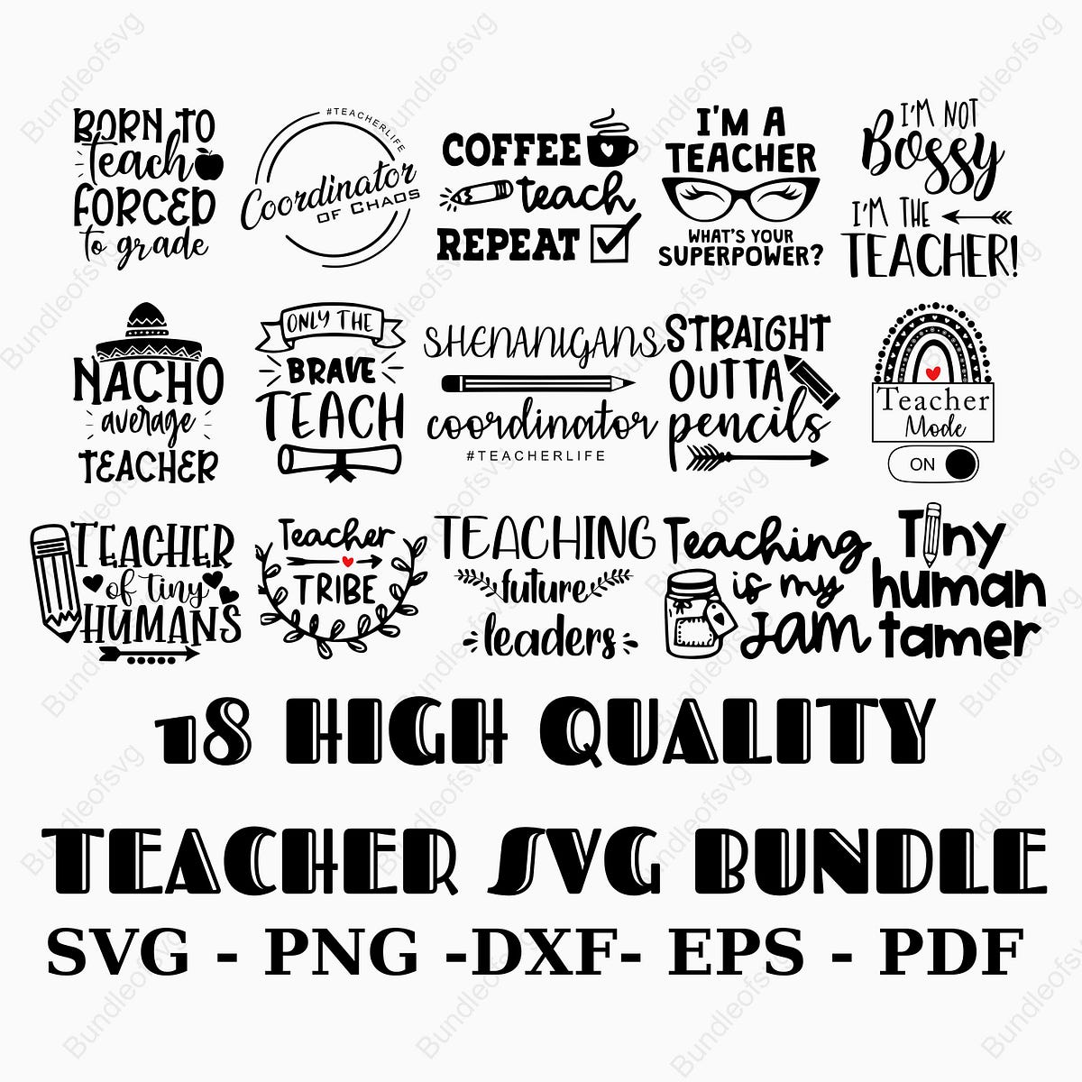 Funny Teacher Svg Bundle , Teacher svg, Back To School svg, Teacher Life svg, Teaching svg ...