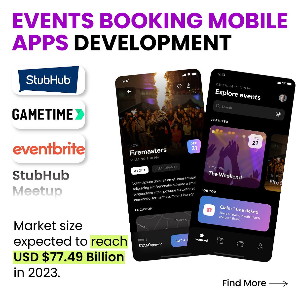 Events Booking Mobile Apps Development: Revolutionizing How We ...