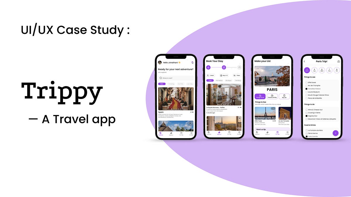 Case Study : Trippy — A Travel app | by Navjeet Kohli | Medium