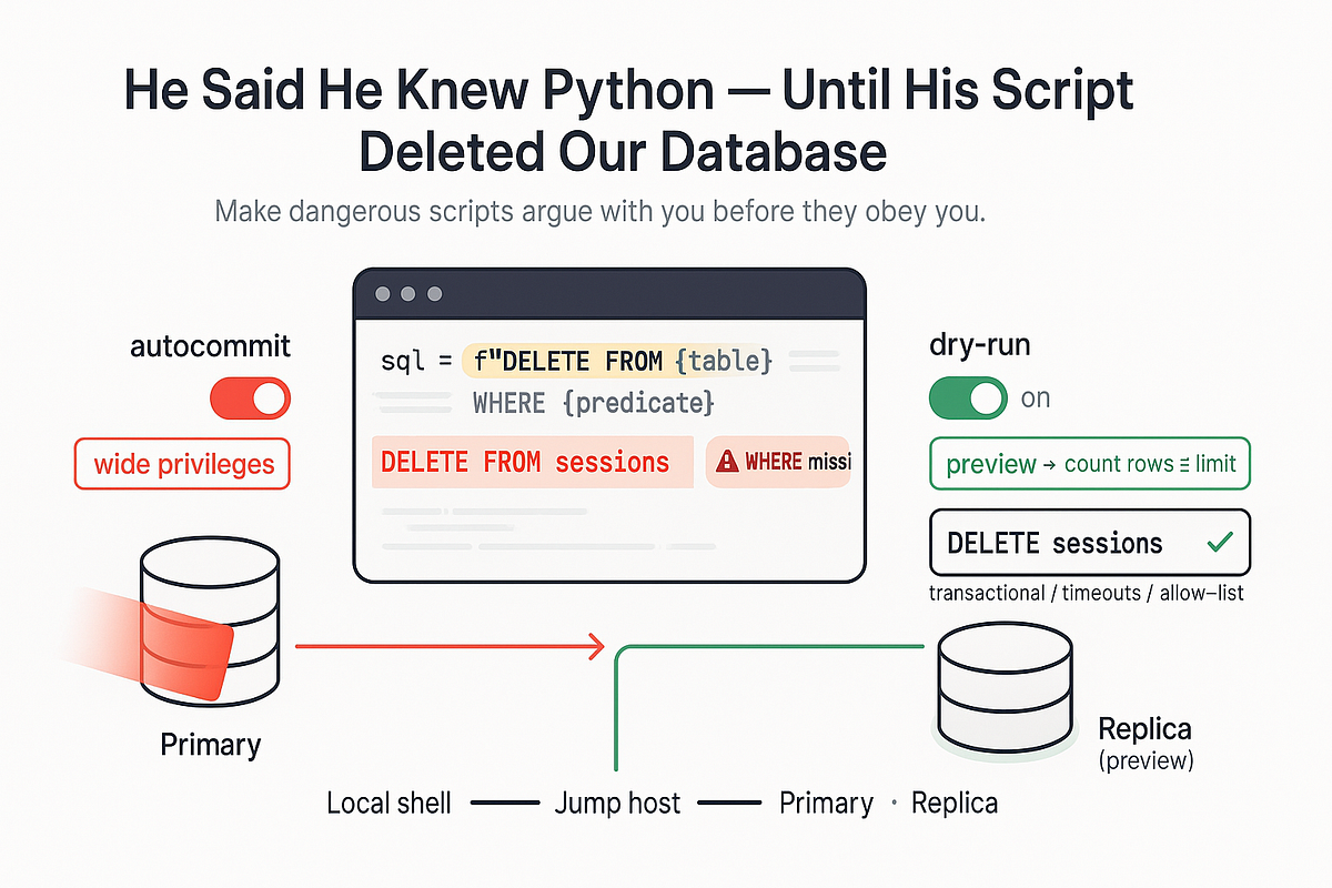 He Said He Knew Python — Until His Script Deleted Our Database | by The ...