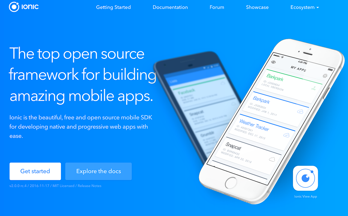 ionic 2 시작하기. ionic 1(angularJS 1) 시작하는 방법과 달라진점은 없으나… | by 스키머(schemr ...