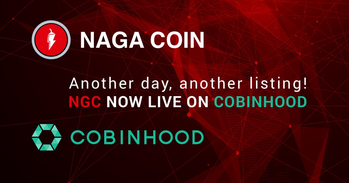 NAGA Coin just got listed on COBINHOOD! | by NAGA - Social Trading ...