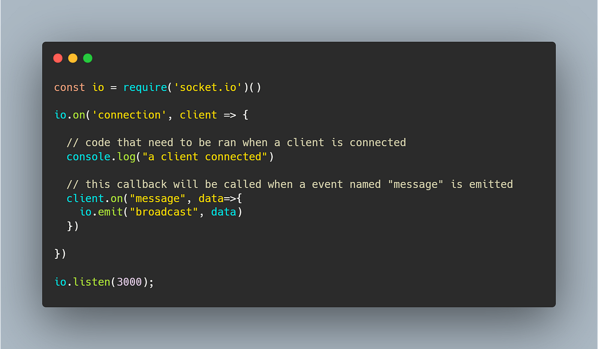 How to create socket in javascript | node js | Medium