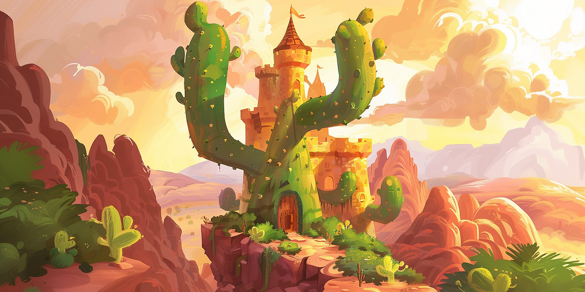 The Magic Beans That Grew a Cactus Castle 🏰🌵 | by Gabi Bitter | The ...