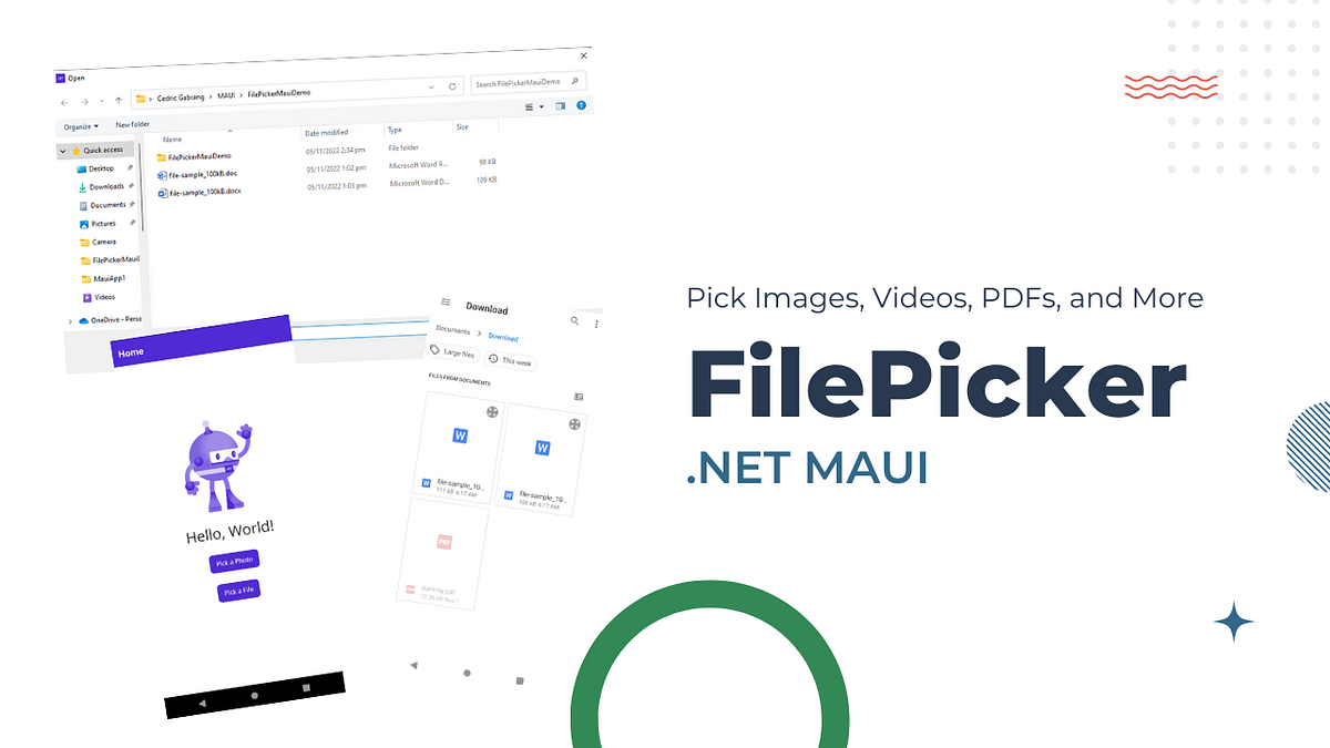 Pick Images, Videos, PDFs, and More in .NET MAUI using FilePicker | by Cedric Gabrang | Medium