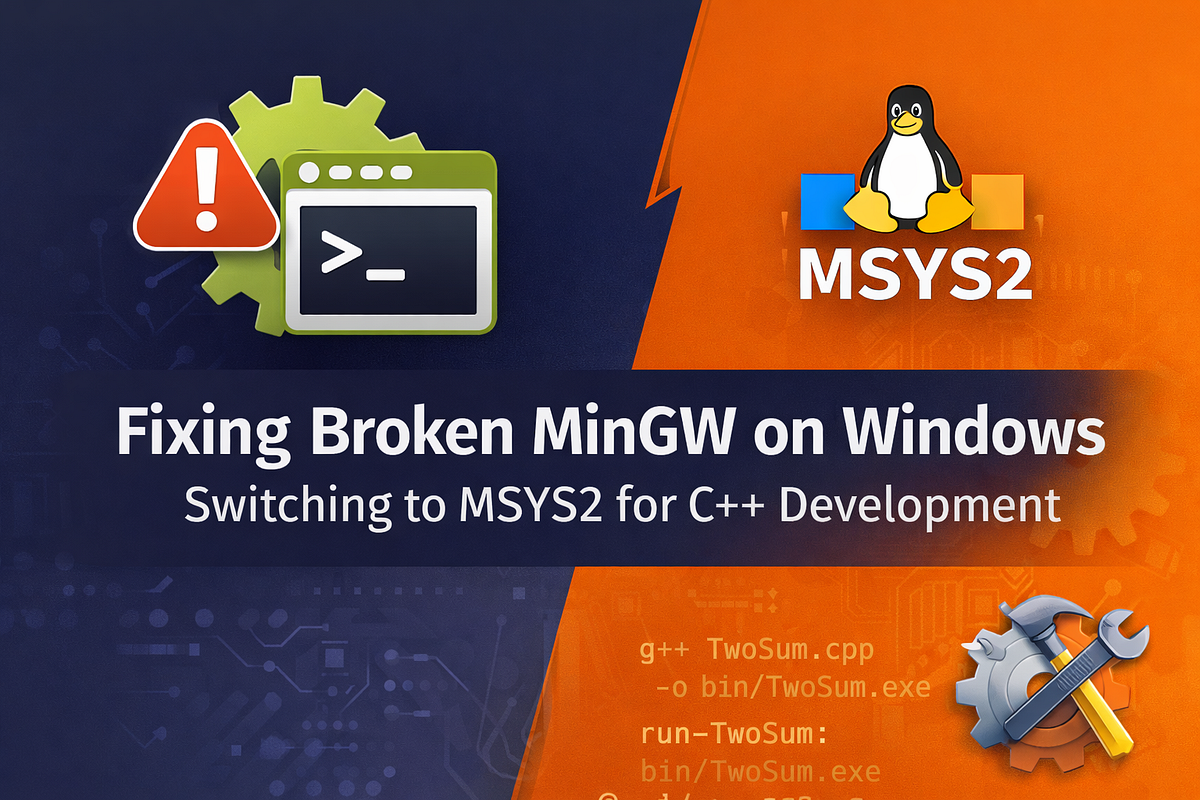 Fixing MinGW Nightmares on Windows: How I Switched to MSYS2 UCRT64 and ...
