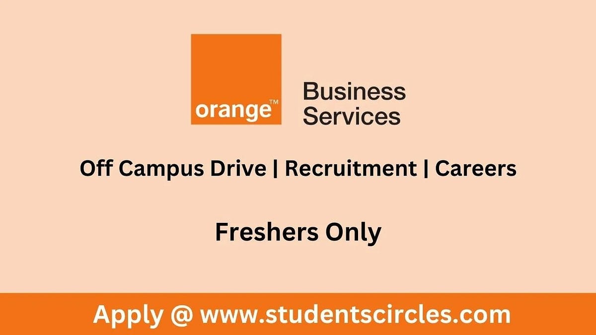 Orange Recruitment 2023 | Fresher | Direct Link | by V G Selvam ...