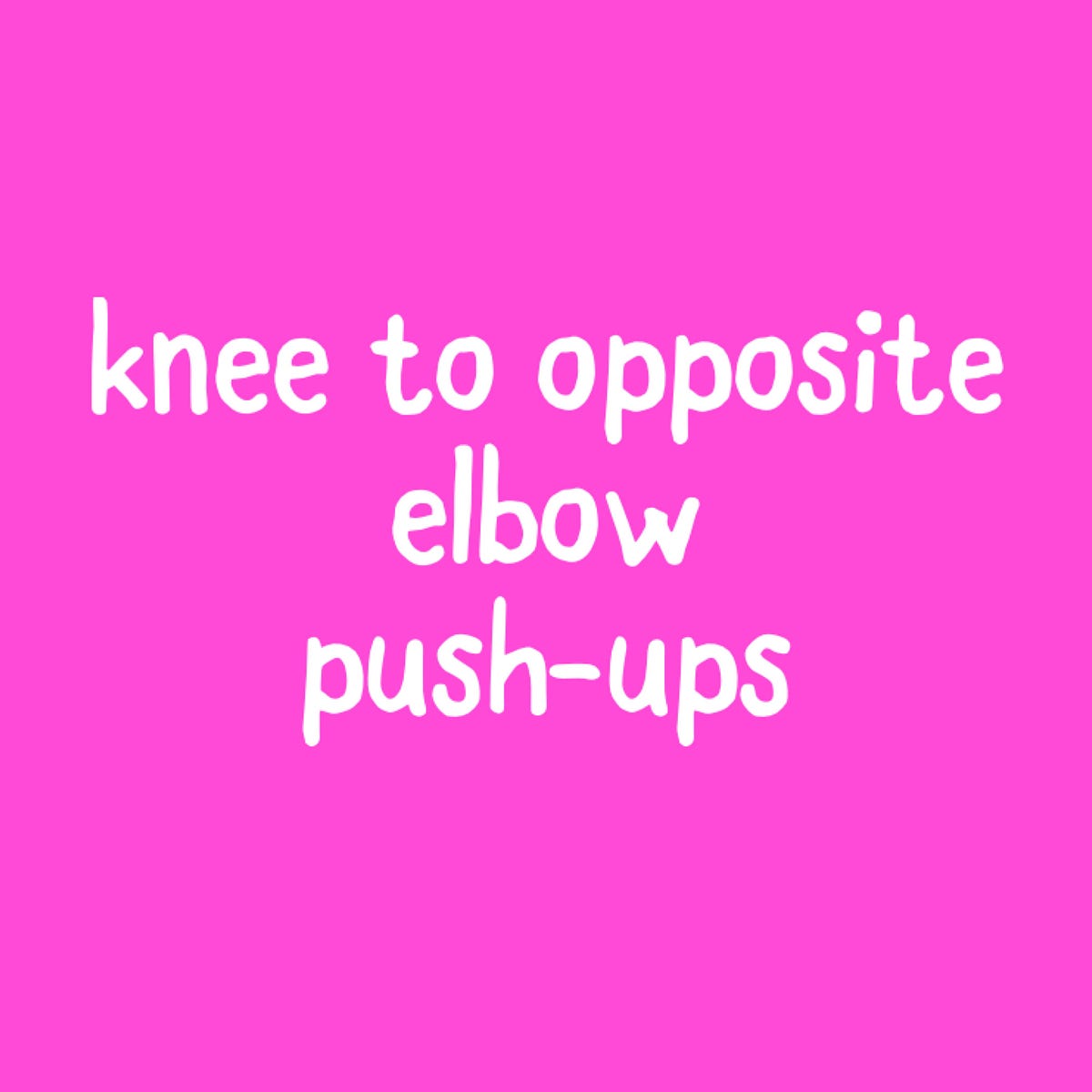 Knee To Opposite Elbow Push Ups. Good morning, good afternoon, and good ...