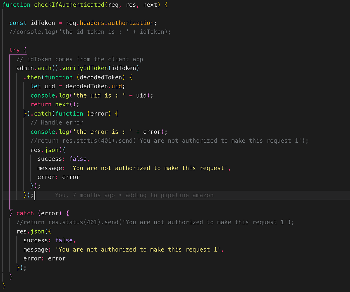Protecting Node JS API using Firebase Tokens. | by Ally Makongo | Medium