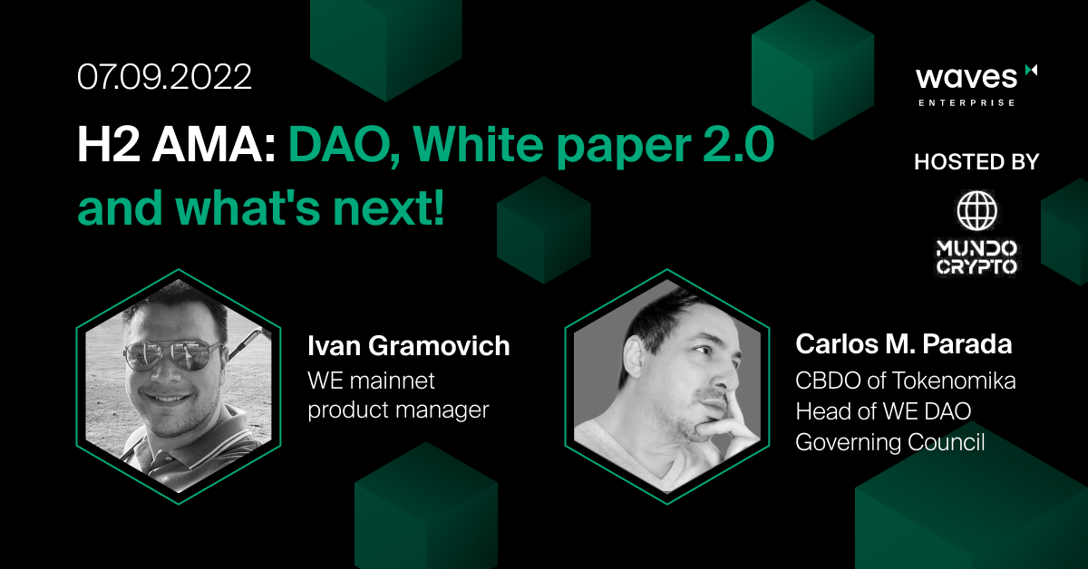 Waves Enterprise H2 AMA session: the DAO, the new white paper and what ...