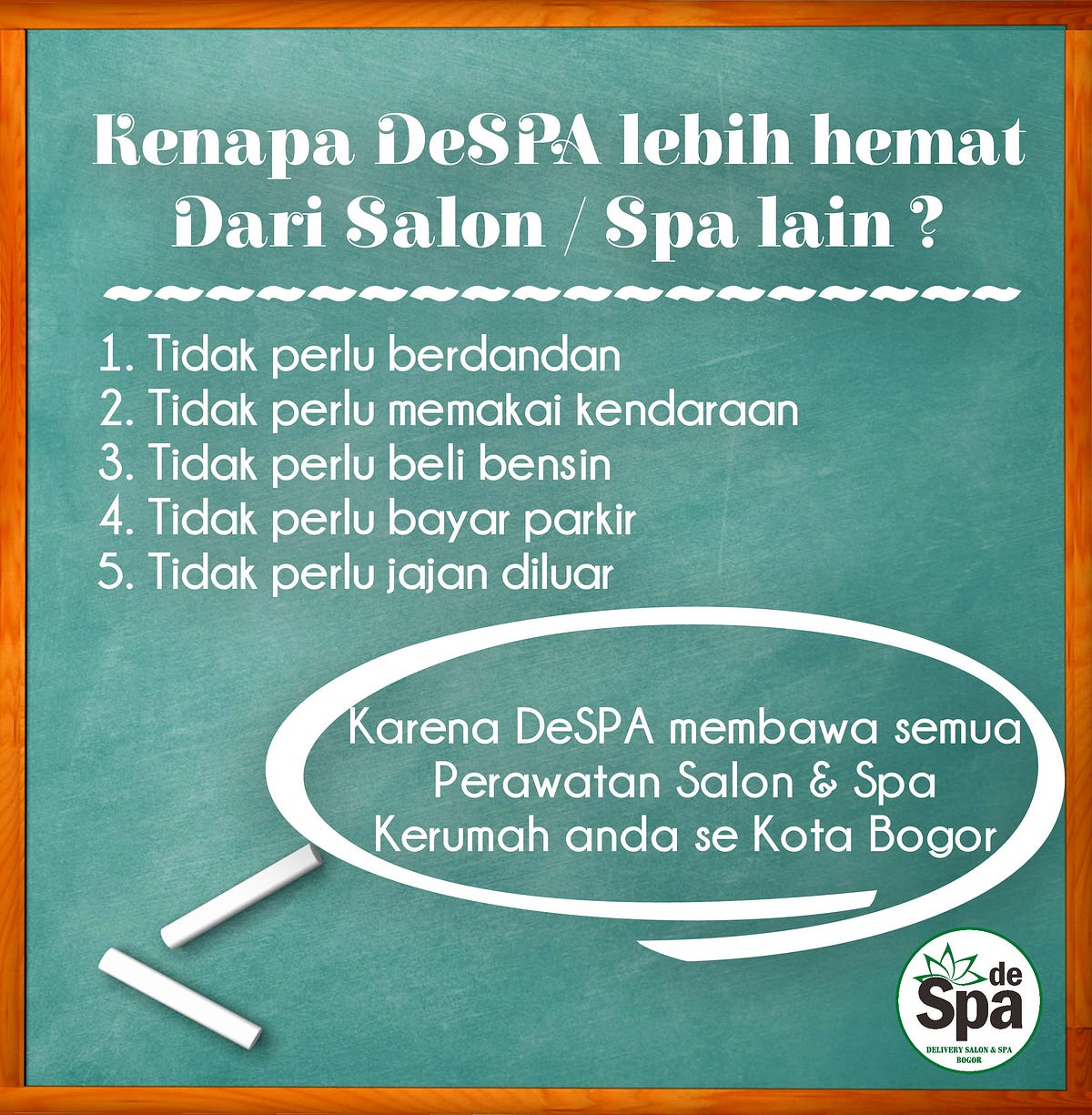 DeSPA (Delivery Salon&Spa) Pasti lebih hemat dari Salon lain | by DeSPA Delivery Salon Pijat ...