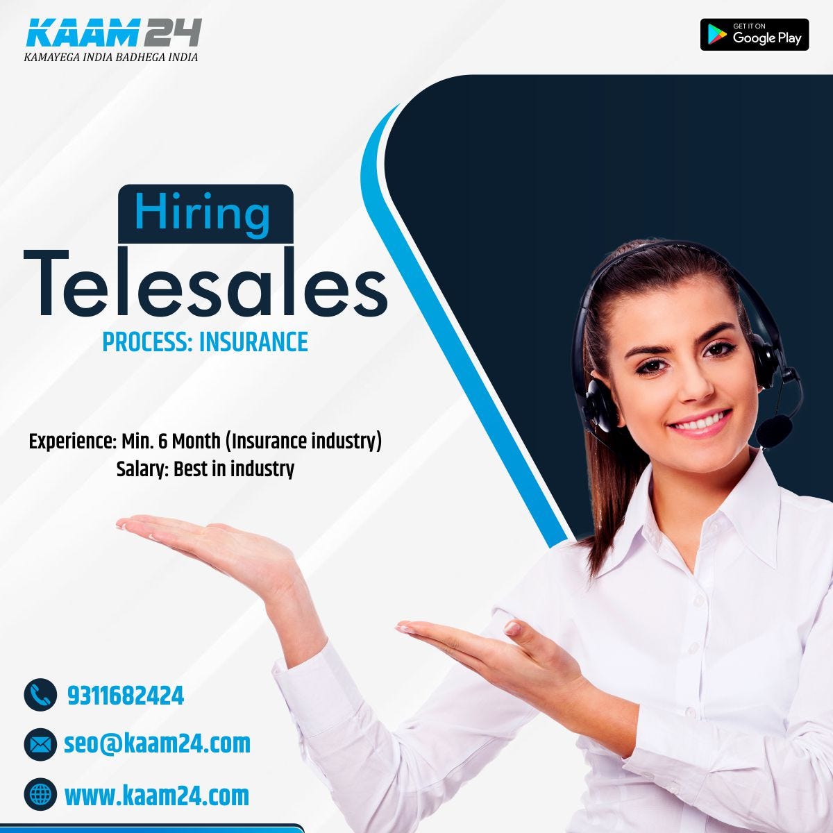 Urgent Requirement for Telesales - Kaam24 - Medium