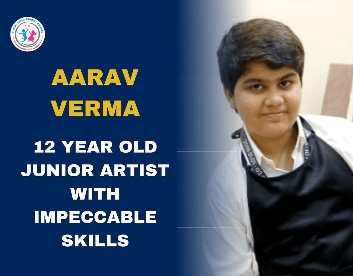Meet Child Prodigy Aarav Verma, 13-Year-Old Artist For A Cause, An ...