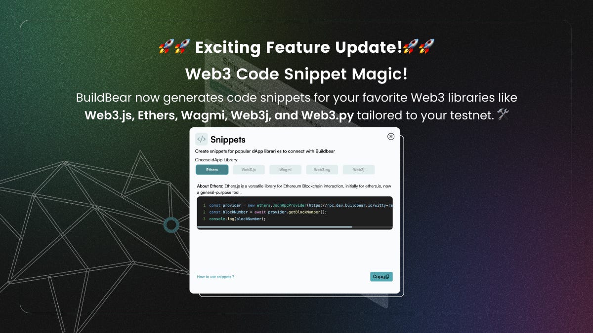 🚀🚀 Exciting Feature Update! — Web3 Code Snippet Magic! 🚀🚀 | by ...