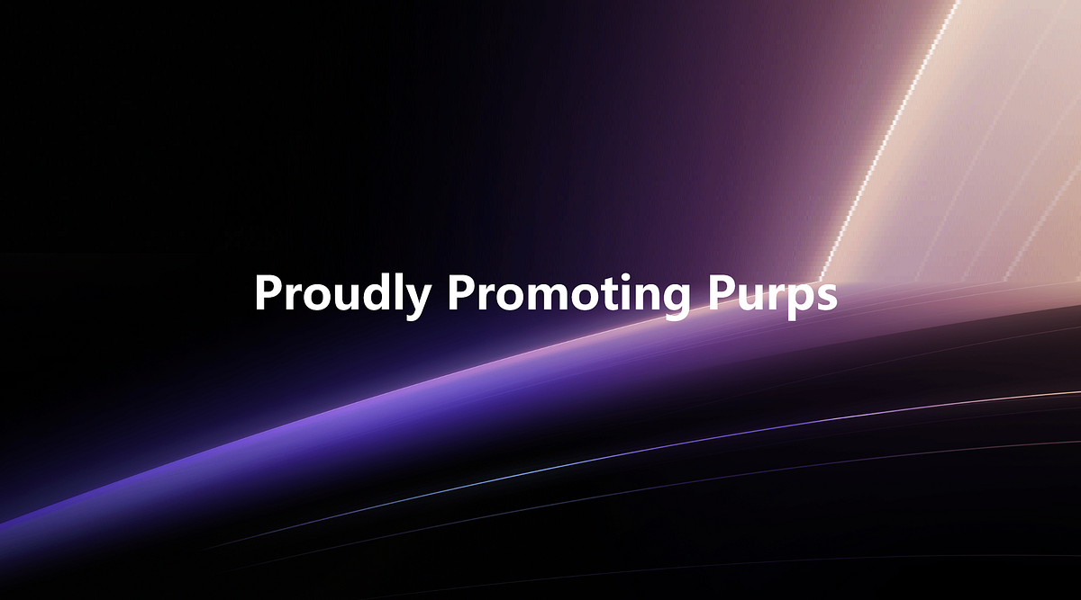 Proudly Promoting Purps. We have some News from the Monad… | by Tzaar ...