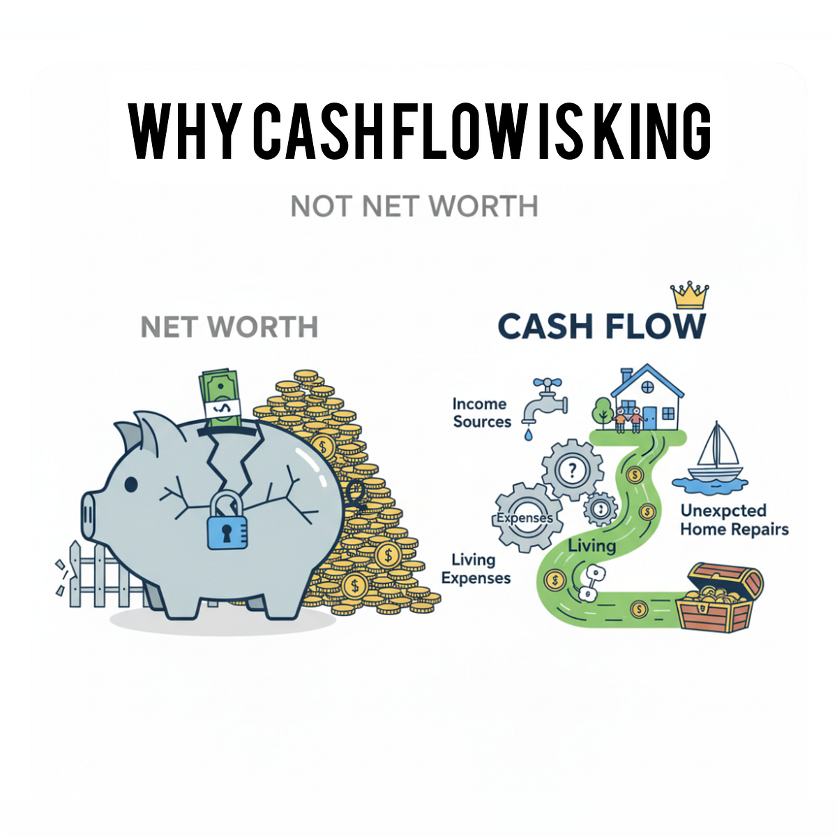 Why Cash Flow — Not Net Worth — Is the Real King of Retirement | by CW ...