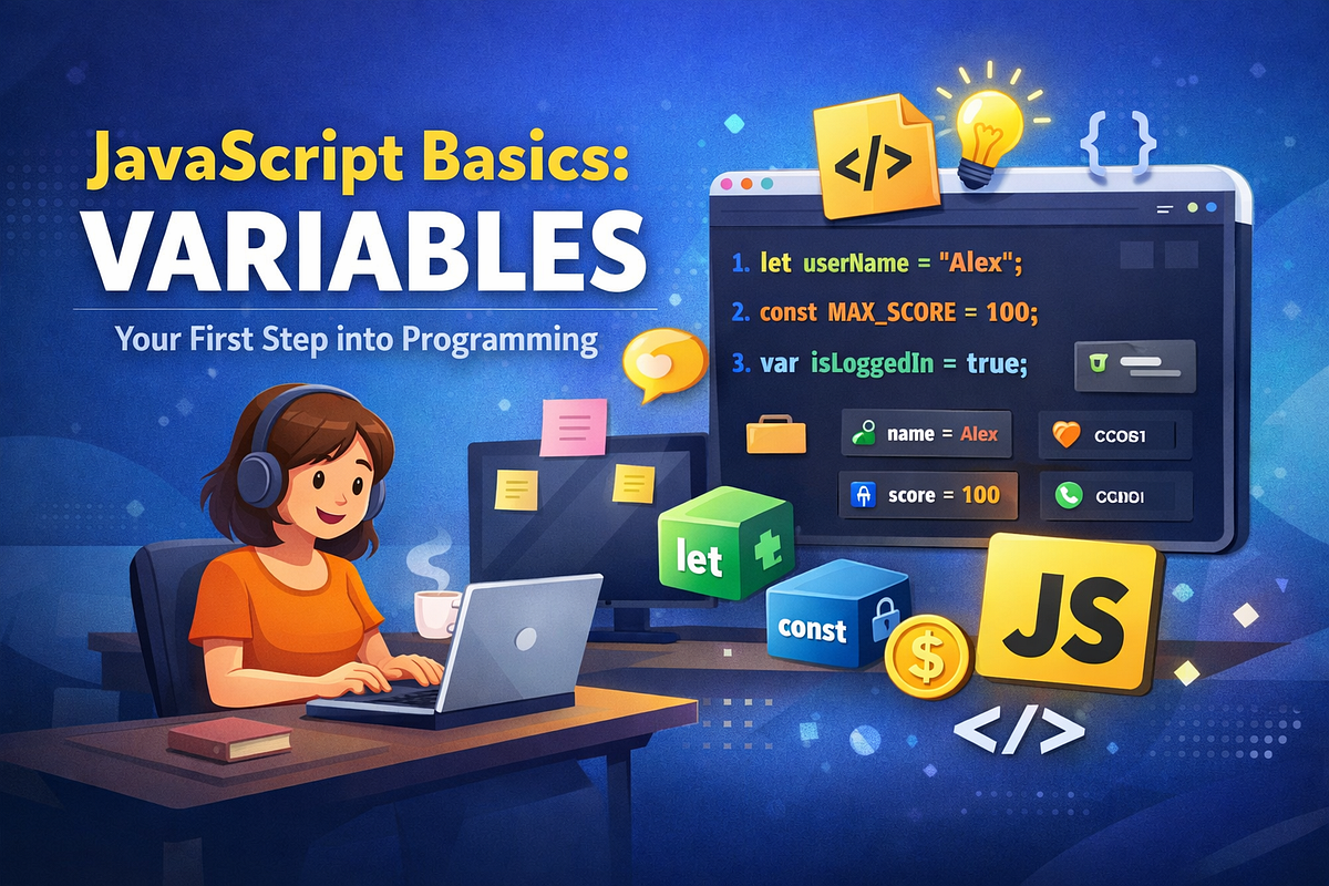 JavaScript Basics: Variables — Your First Step into Programming | by Pranshi Verma | Jan, 2026 ...