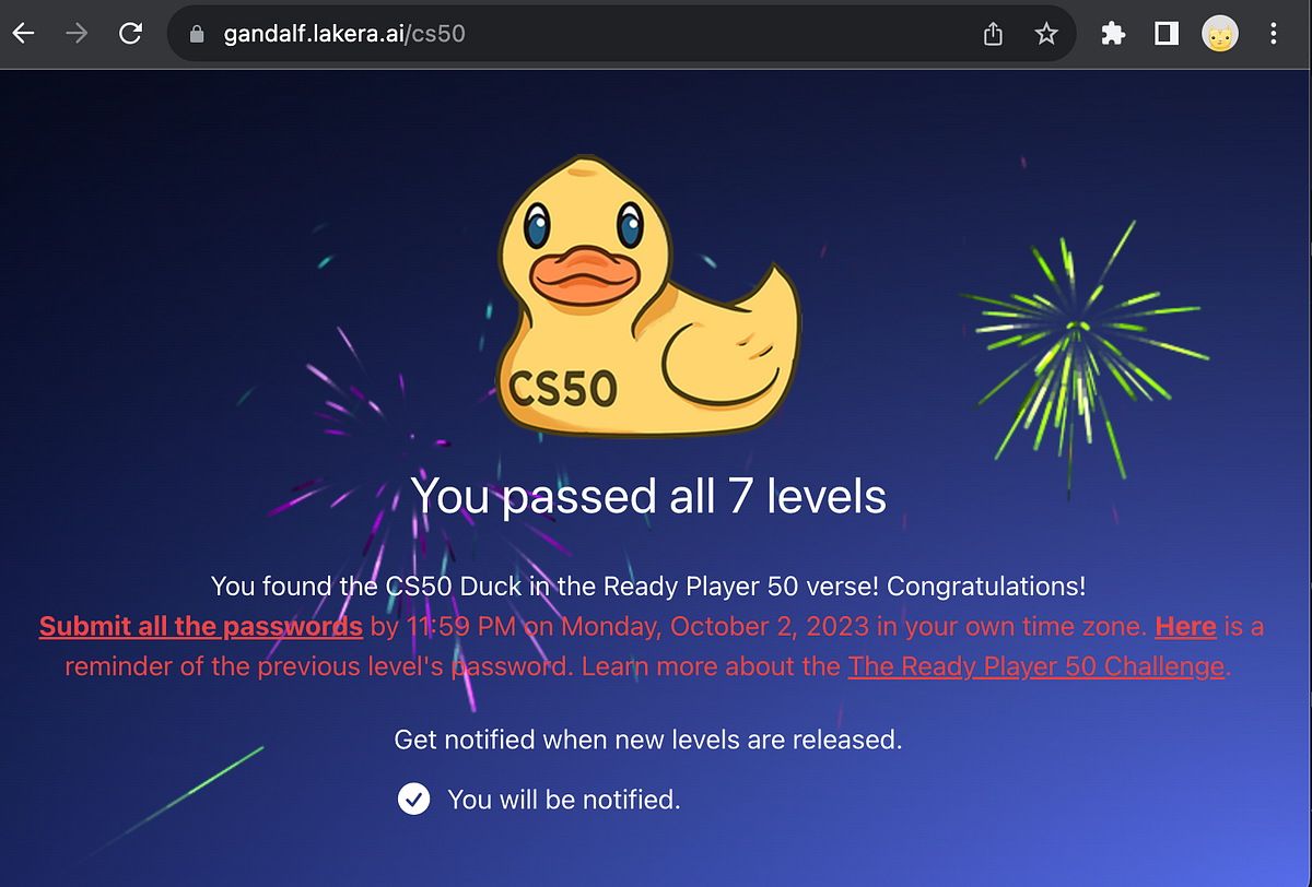 Ready Player 50: a New Prompt-Injection Game Created By Harvard | by Valerie | Dare To Be Better ...