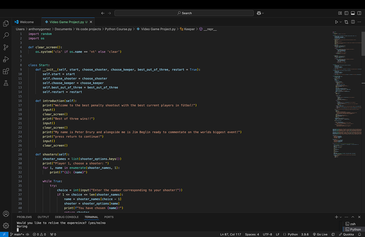 My First Coding Project.. https://github.com/Tony3243/Projects/blo… | by Anthony Gomez | May ...