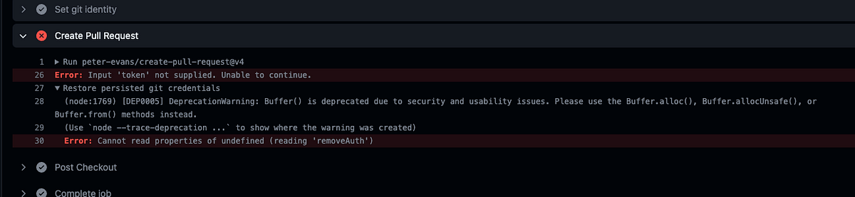 Input ‘token’ not supplied. Unable to continue. - Michael Tran - Medium