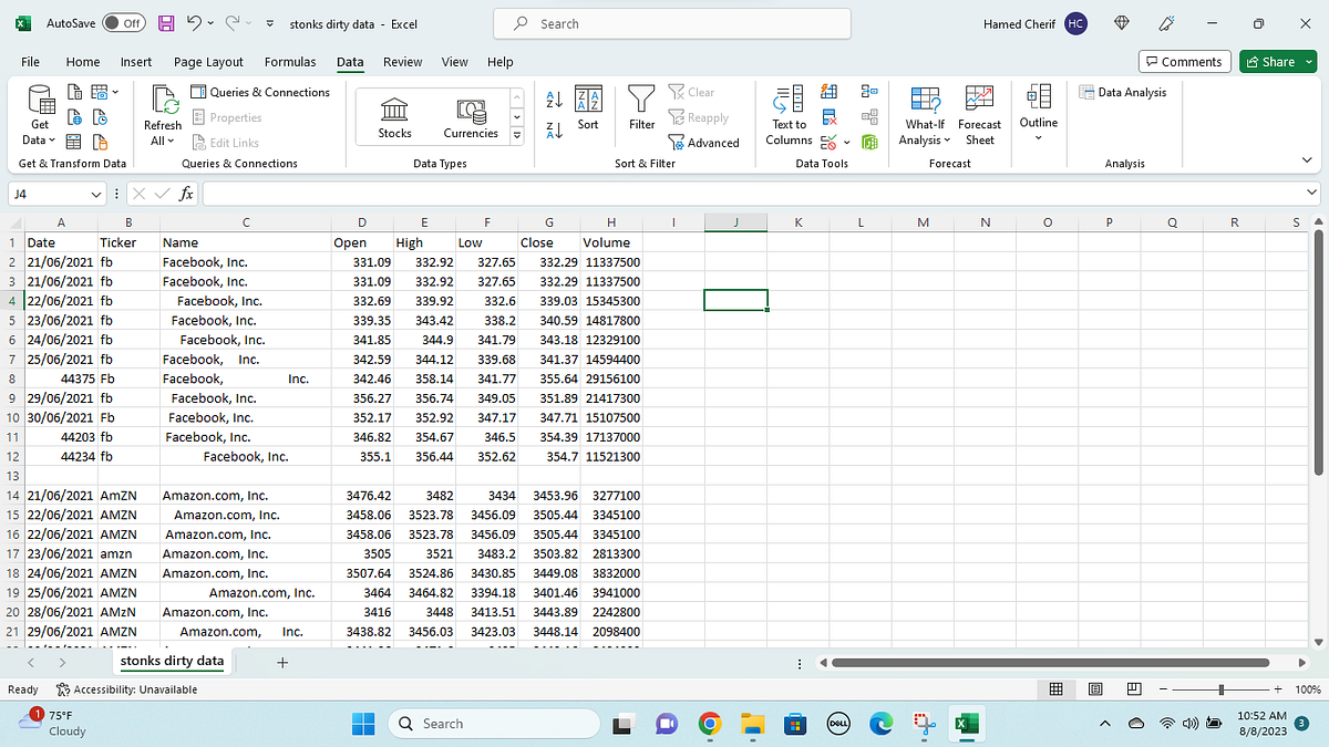 Clean data in Excel. - Cherifal - Medium