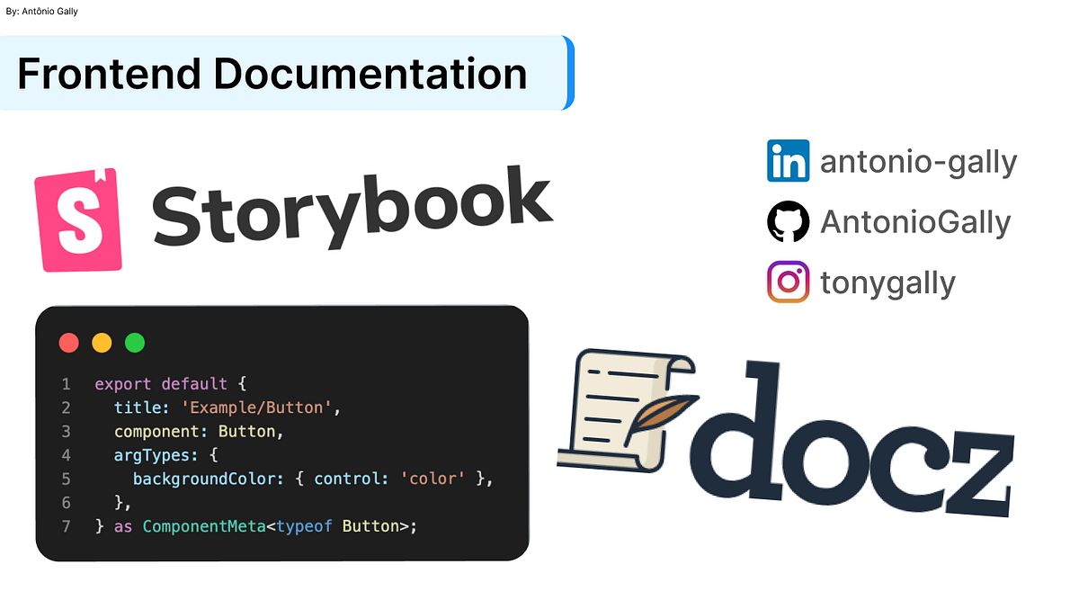 Frontend Documentation. By Antônio Gally, React Frontend… | by Antônio Gally | Medium