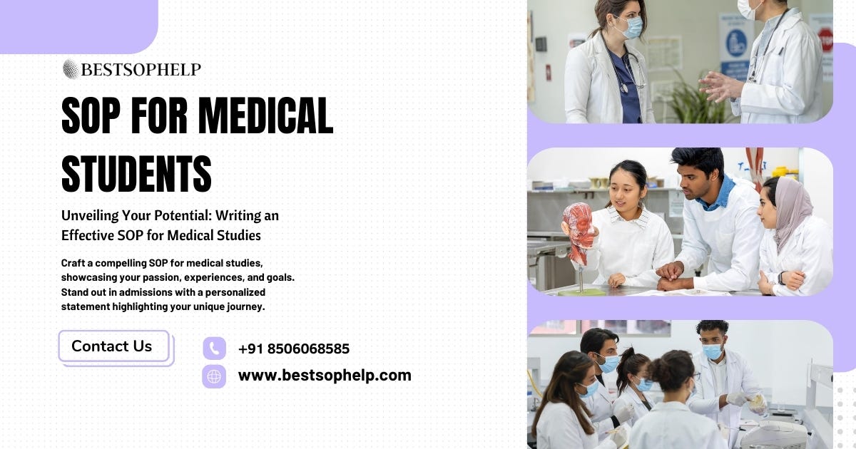 Unveiling Your Potential: Writing an Effective SOP for Medical Students ...