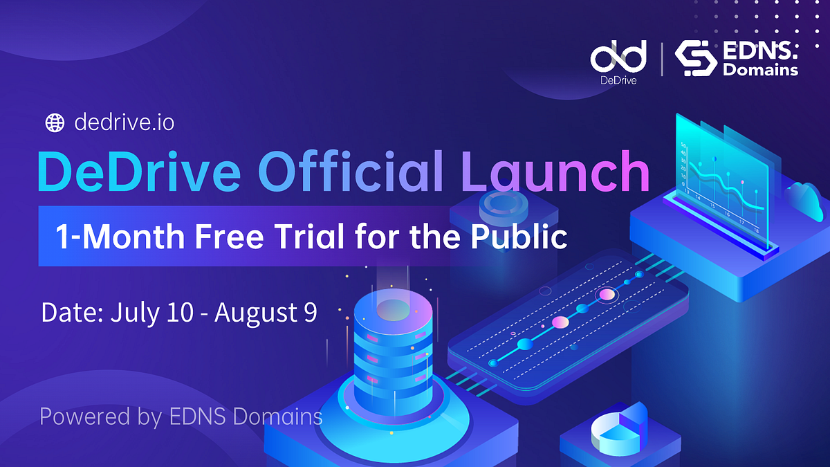 The Official Launch of DeDrive. EDNS Domains is excited to announce ...