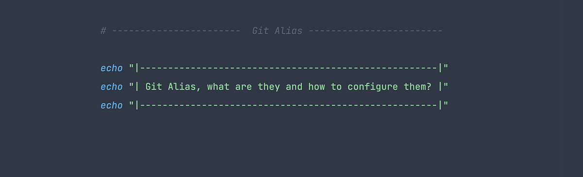 Git Alias. How to create shortcuts in Git and make… | by Jassiel Melgoza | Medium