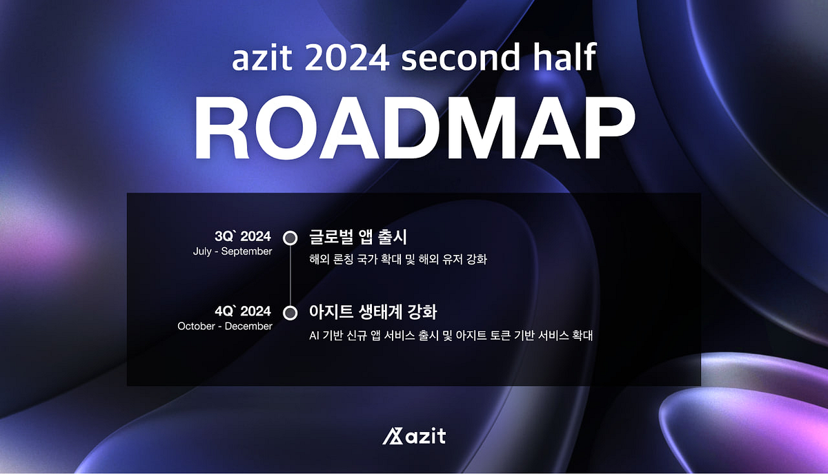 [azit alliance 2024 3Q — 4Q 로드맵 발간] | by 아지트 공식 블로그 | azitalliancekr | Aug, 2024 | Medium