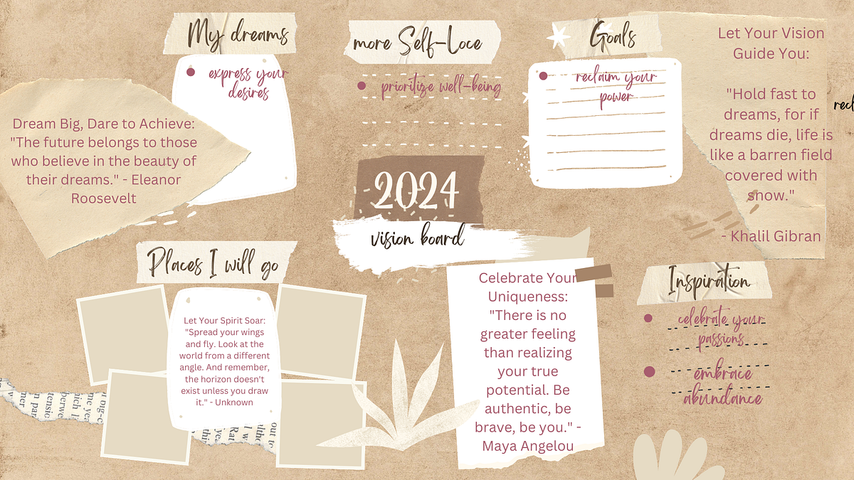 Vision Boards for the Phenomenal Woman Over 40: Crafting Your 2024 ...