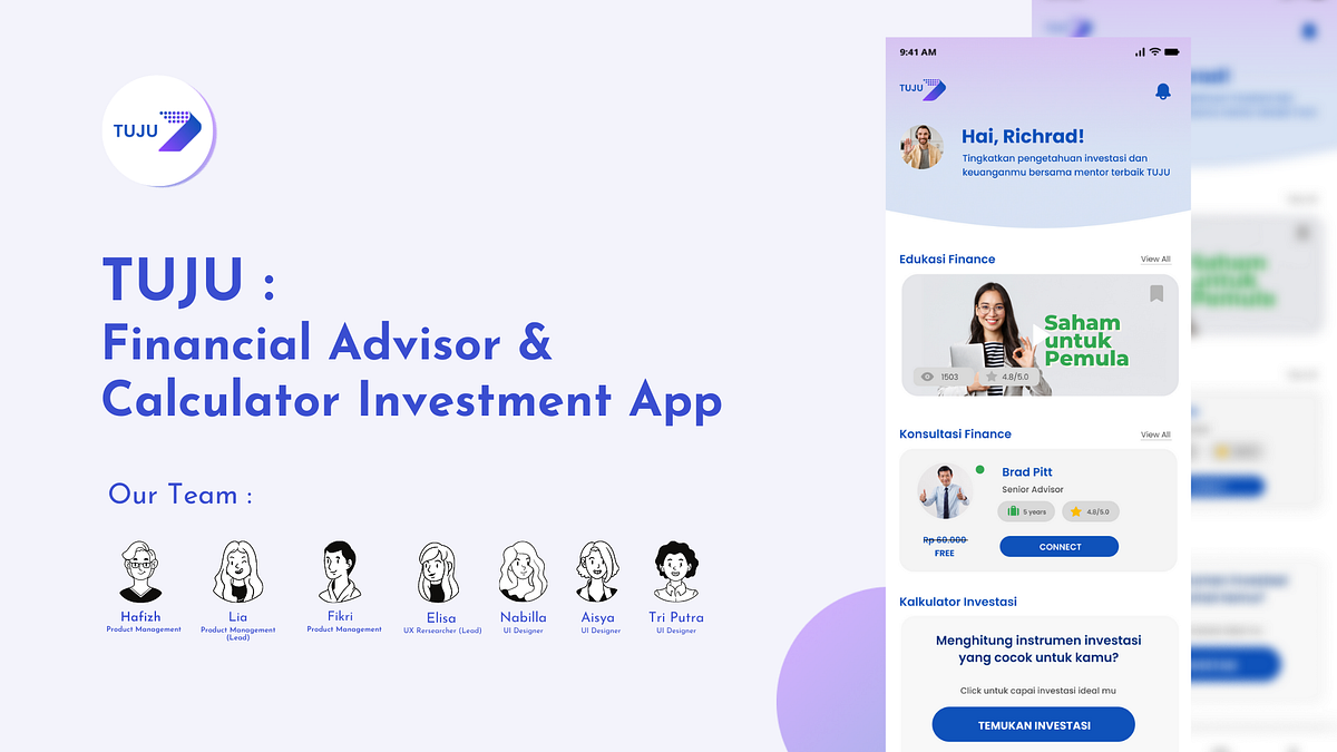 Plan Your Financial Future with TUJU - Financial Advisor App | UI/UX ...