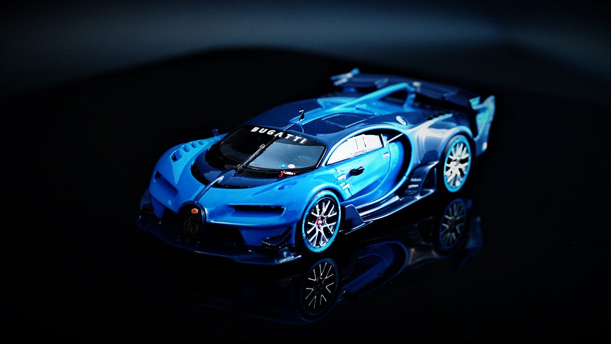 The BUGATTI VISION GT Gran Turismo W16 Concept Model Car: A Miniature ...