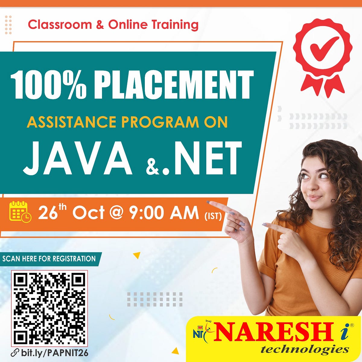 100% Placement Assistance Program — Naresh IT - Avinash Nit - Medium
