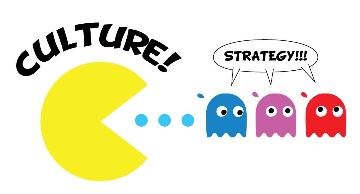 On culture vs. strategy. Working with a place right now that… | by Ted ...