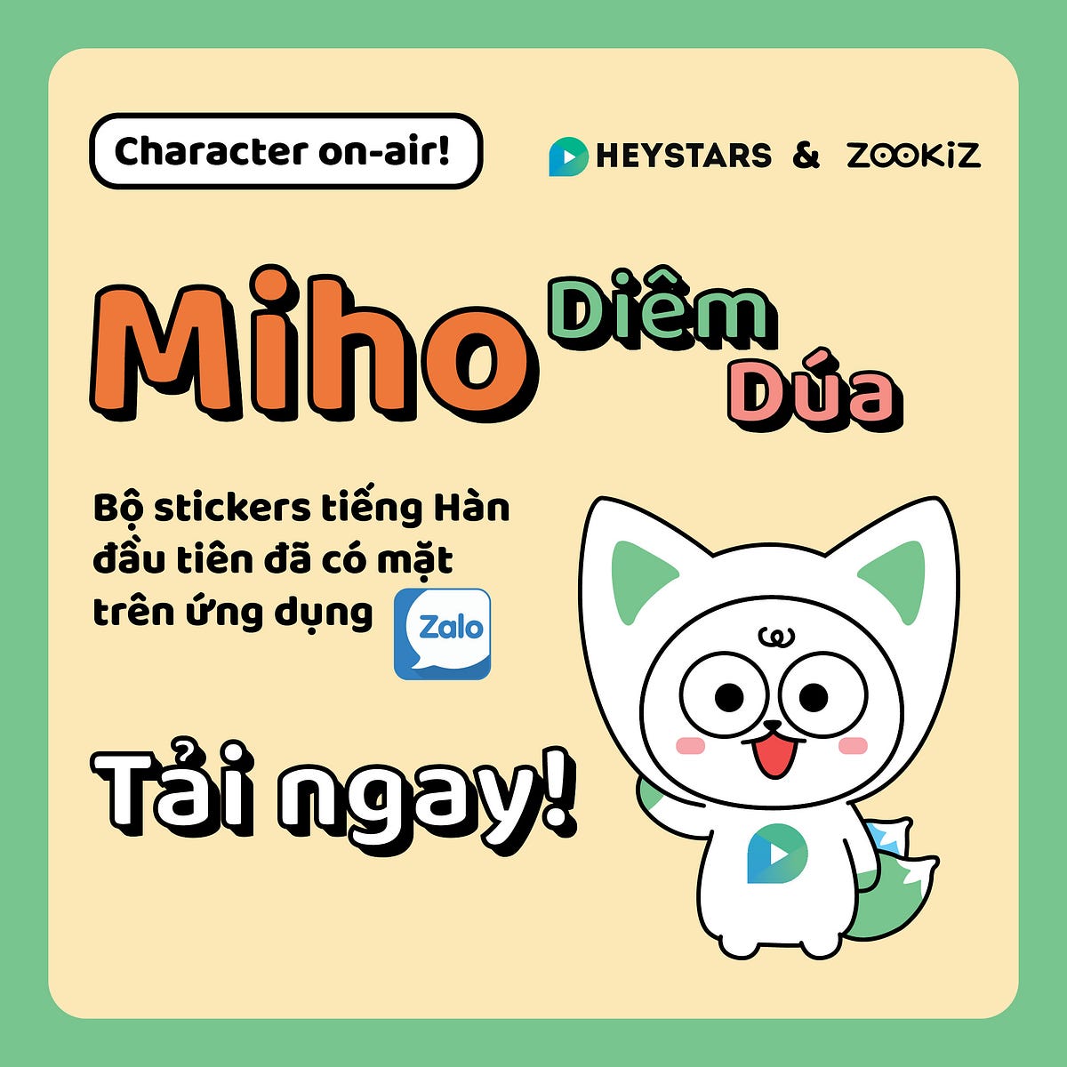 HEYSTARS Character on-air! Free download at ZALO App | by Heystarsvn ...
