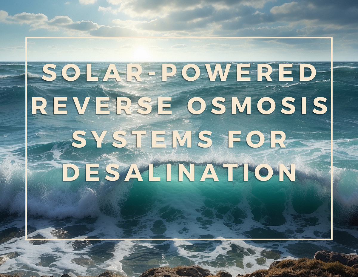 Solar Energy for Seawater Reverse Osmosis Desalination | Medium