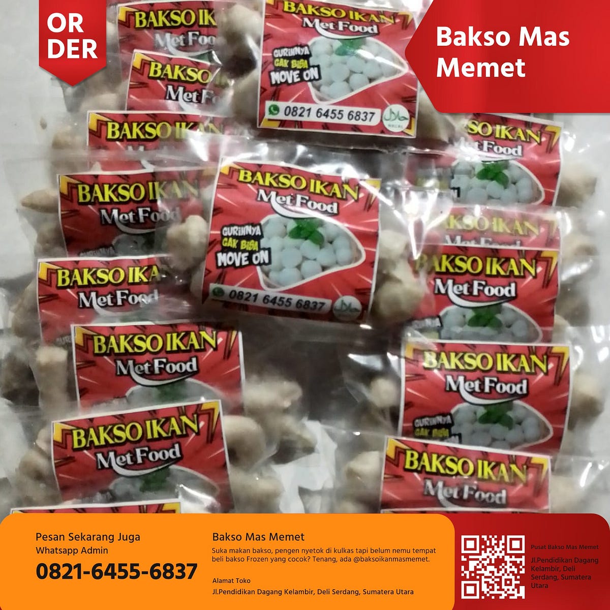 Enak, WA 0821–6455–6837, Pabrik Bakso Ikan Frozen Medan, Bakso bang ...